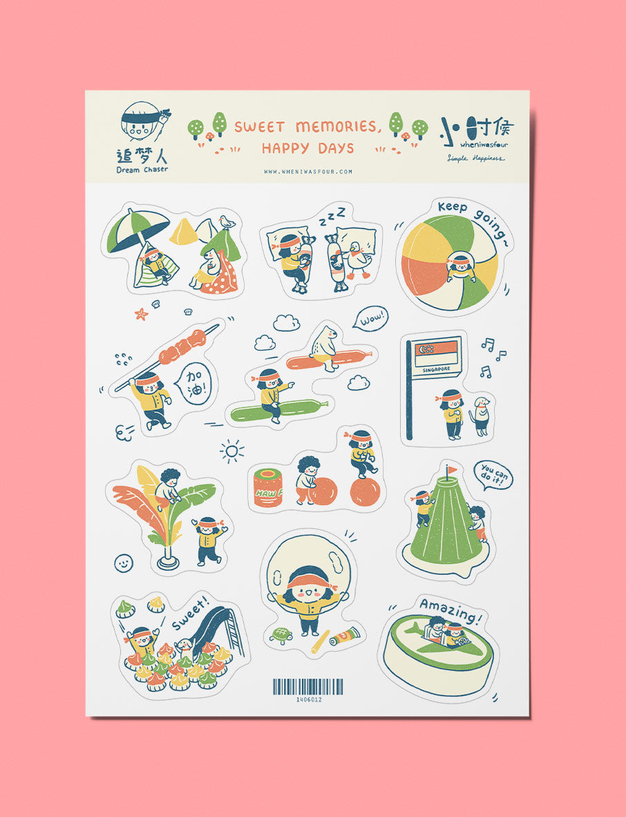 Sweet Memories, Happy Days Stickers | Stationery | Wheniwasfour ...