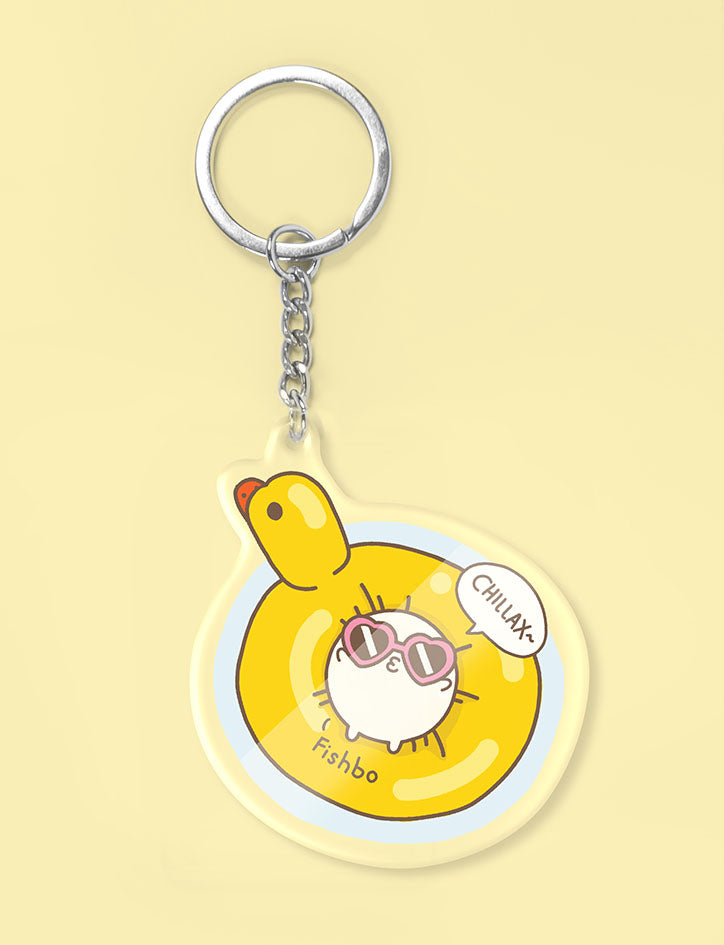 Fishbo Chillax | Keychain | Wheniwasfour – wheniwasfour | 小时候